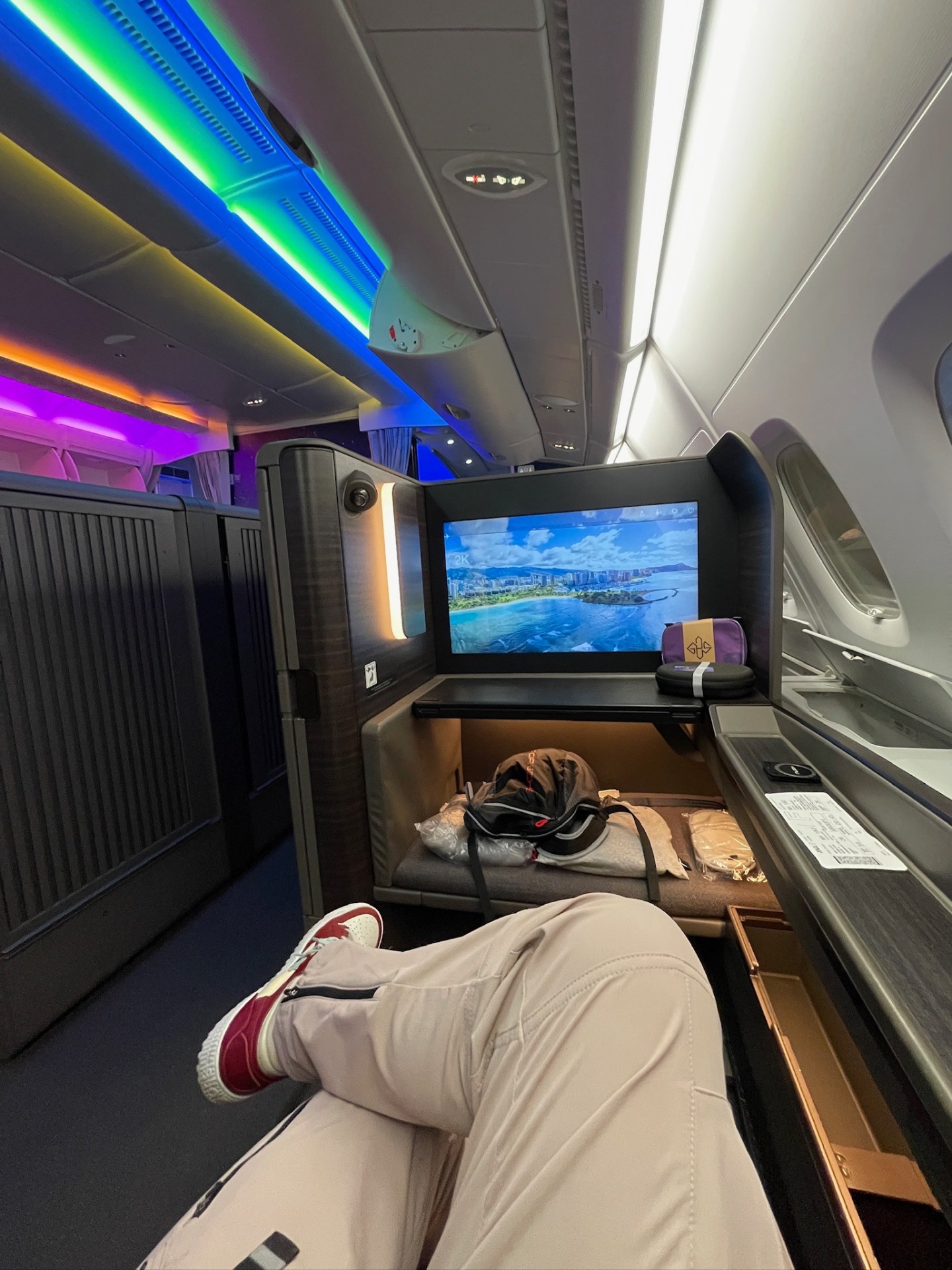 ANA A380 Flying Honu First Class – Chai Bear World